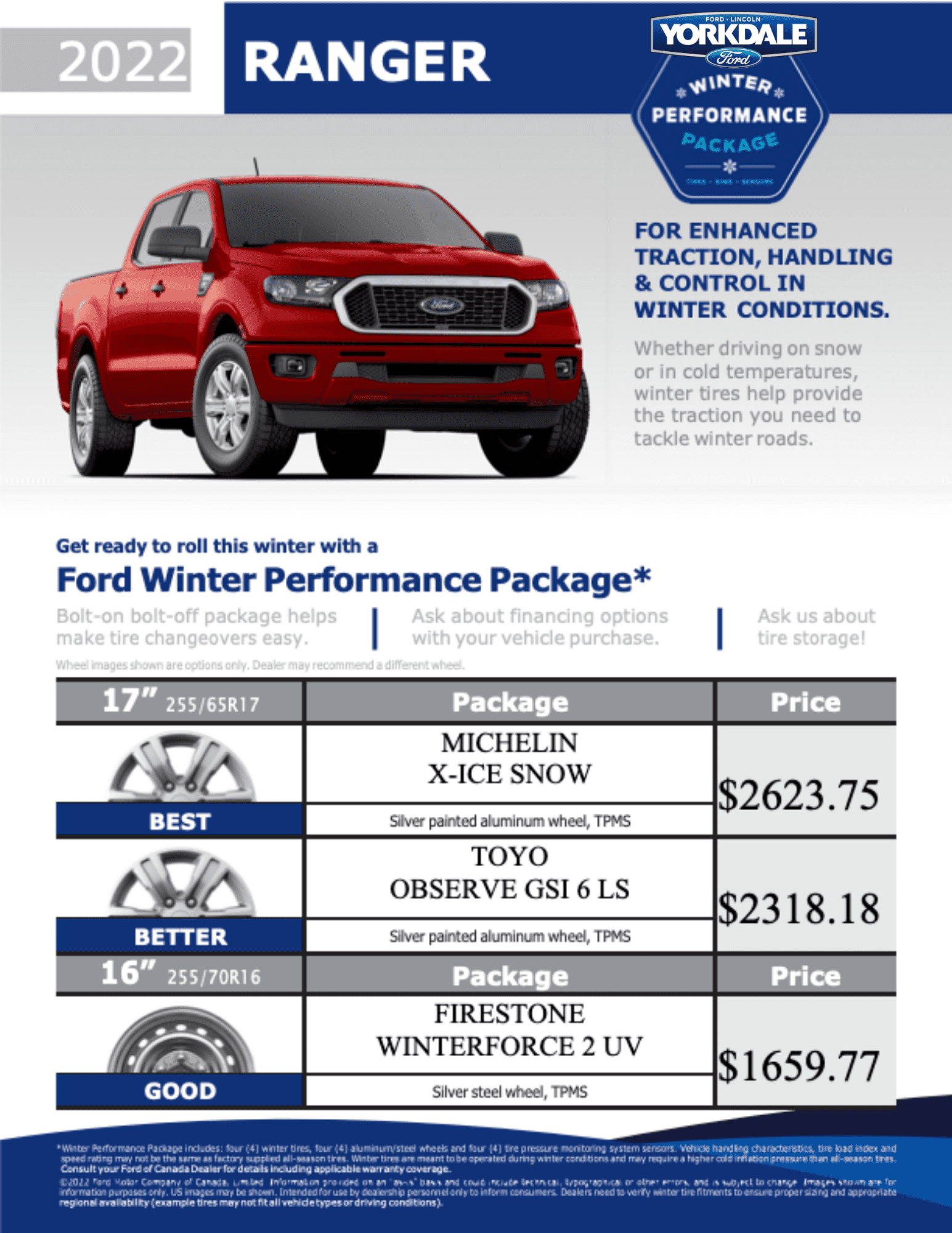 Winter Tire Specials - Yorkdale Ford